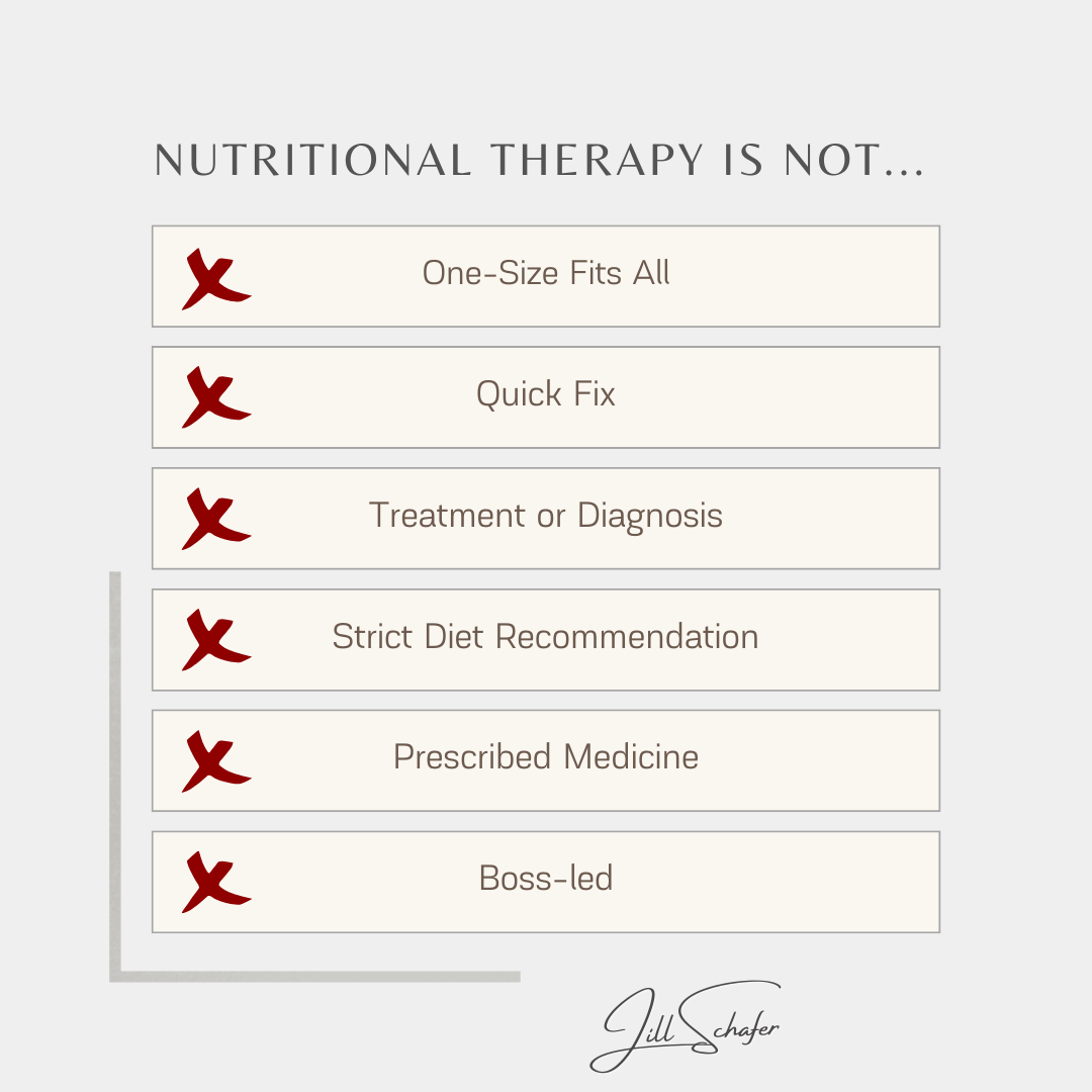 What is Nutritional Therapy? – Jill Schafer Holistic Wellness